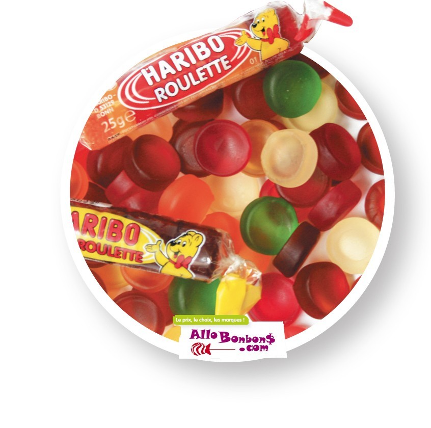 Roulettes assorties HARIBO, sachet de 10 - ALLOBONBONS.COM