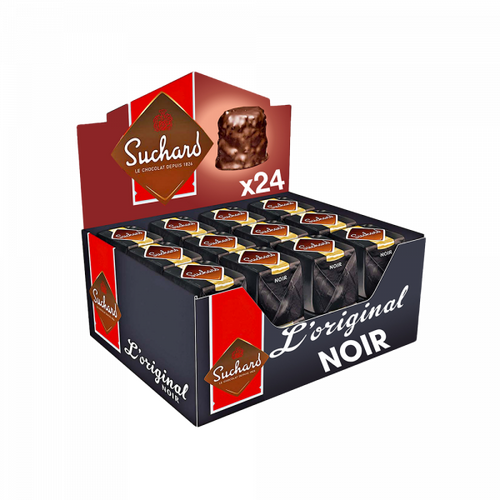 Rocher SUCHARD au chocolat NOIR boite de 24 - ALLOBONBONS.COM