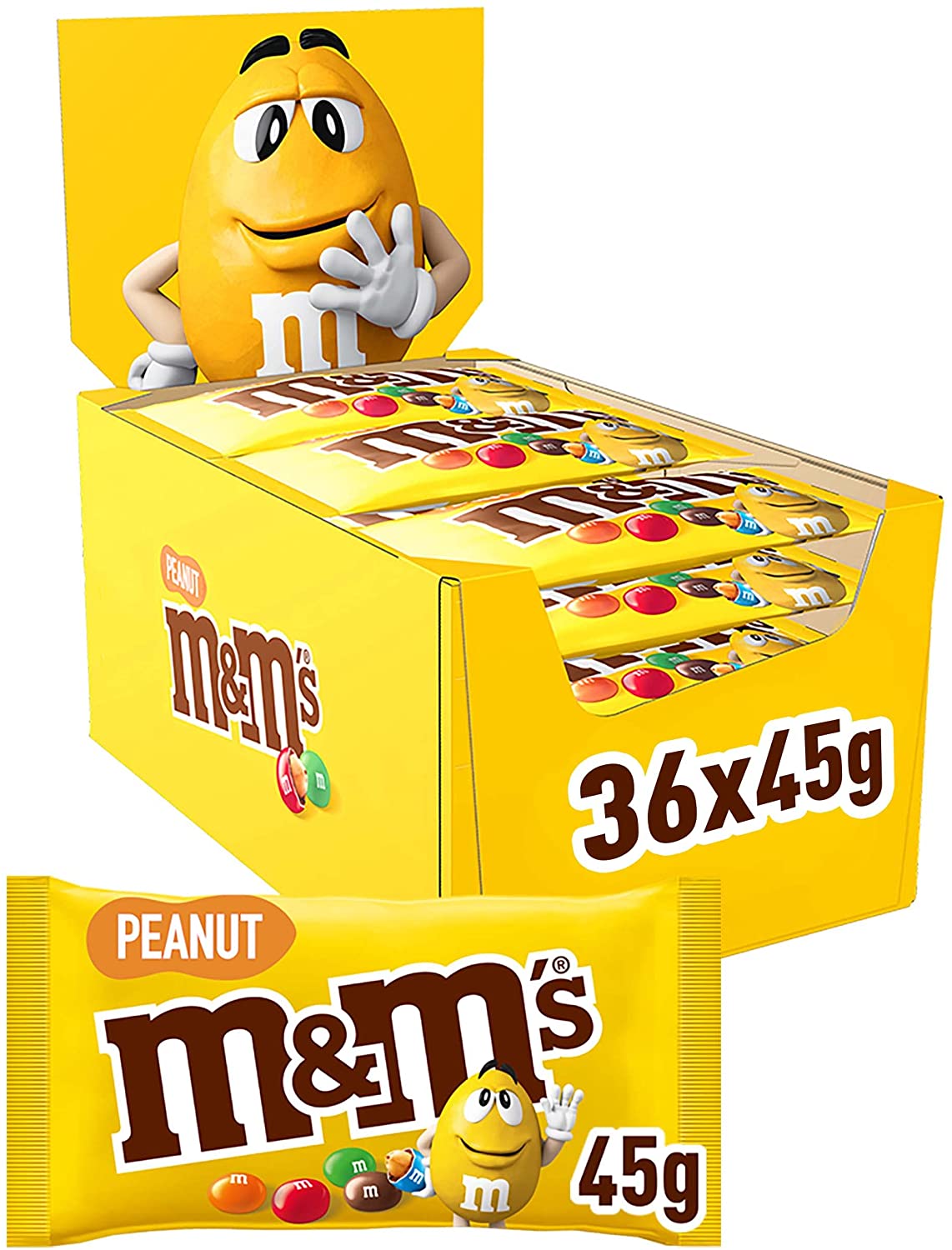 Boite de 36 sachets de 45gr M&M's - ALLOBONBONS.COM