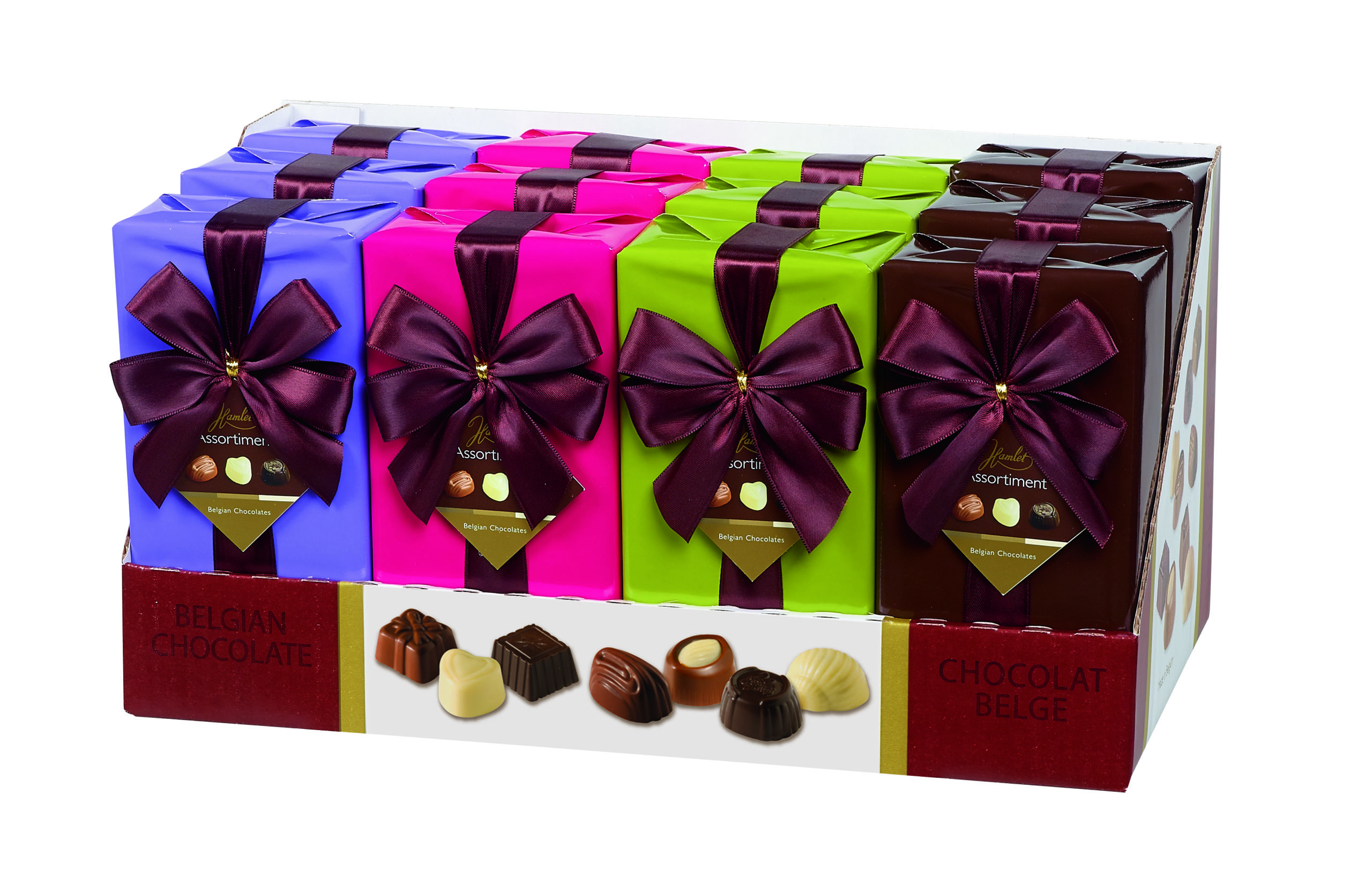 Ballotin d’assortiment de chocolats Moderne Line 250gr Hamlet ...